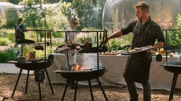 Cowboy Fire Pit Grill Collection – Barebones