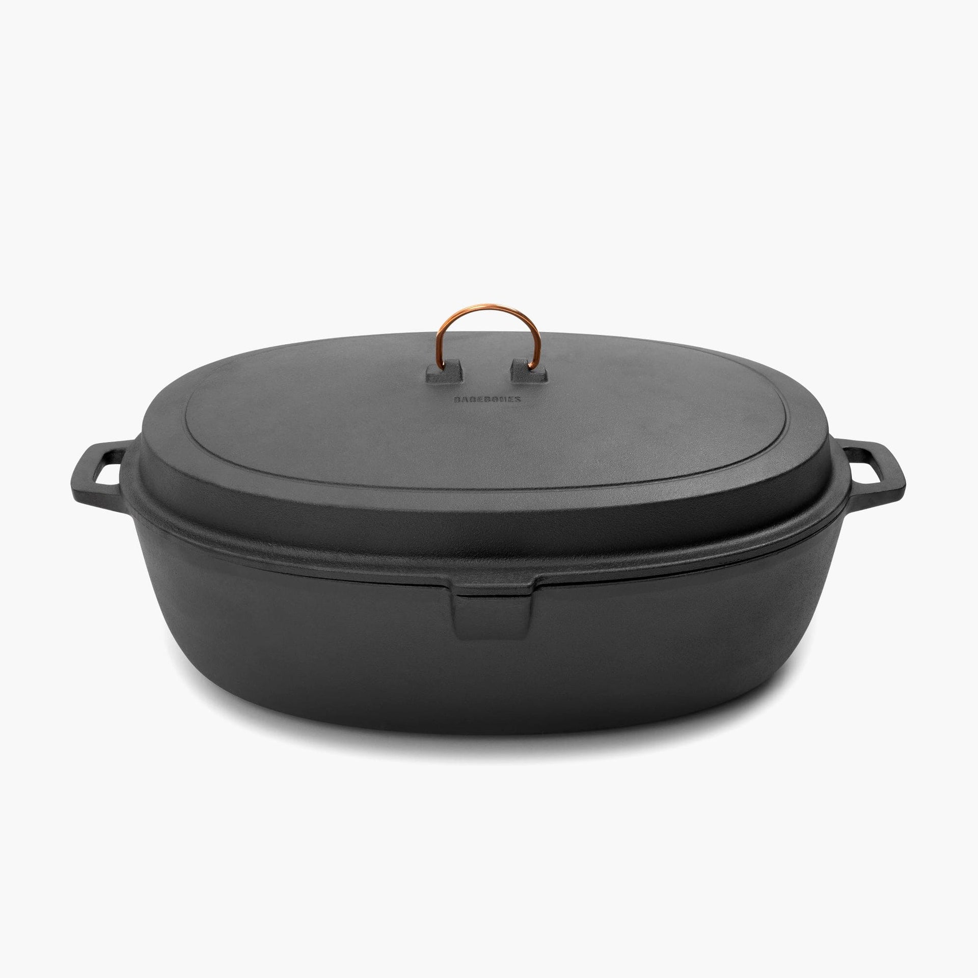 Barebones Enamel Lined Cast Iron Roaster | Enamel Roasting Pan