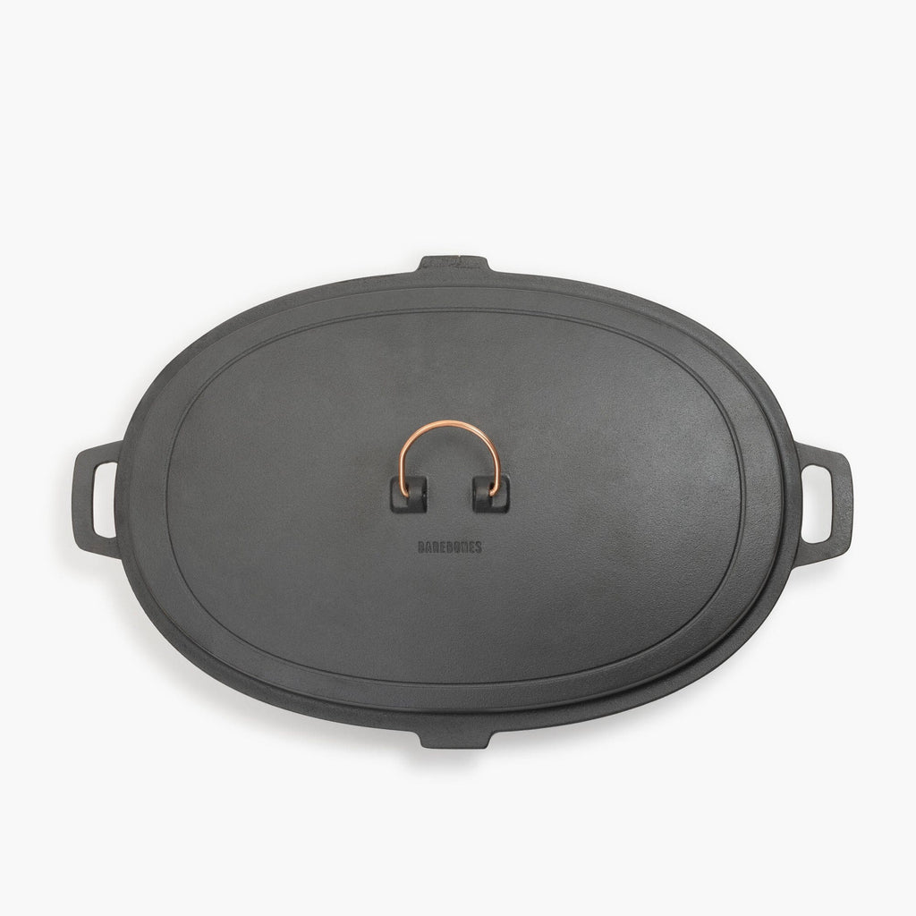 Barebones Enamel Lined Cast Iron Roaster | Enamel Roasting Pan