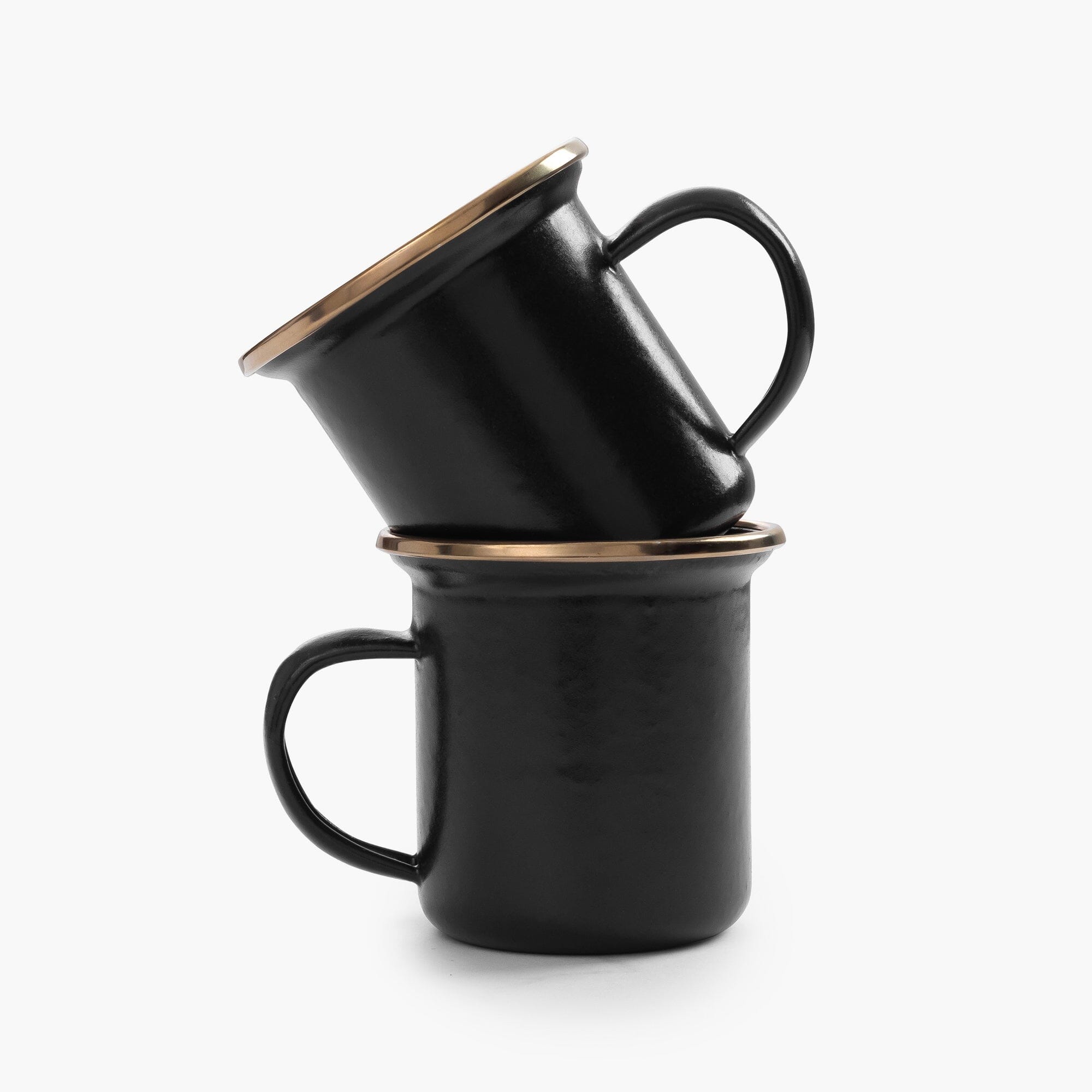 Enamel Espresso Cup Set | 5 oz Enamel Small Cup in Charcoal – Barebones
