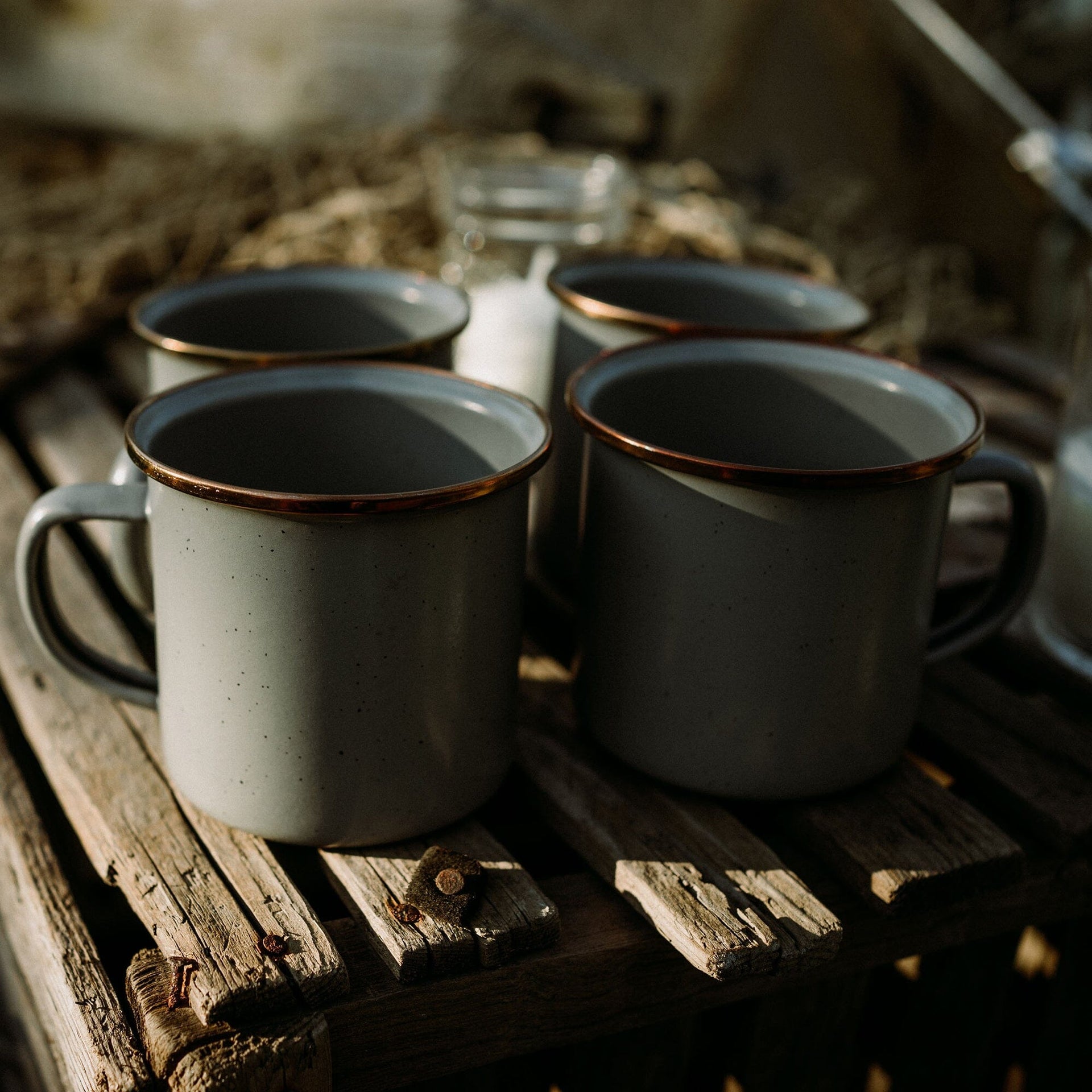 Barebones Enamelware Slate Gray Dishes | Shop Now
