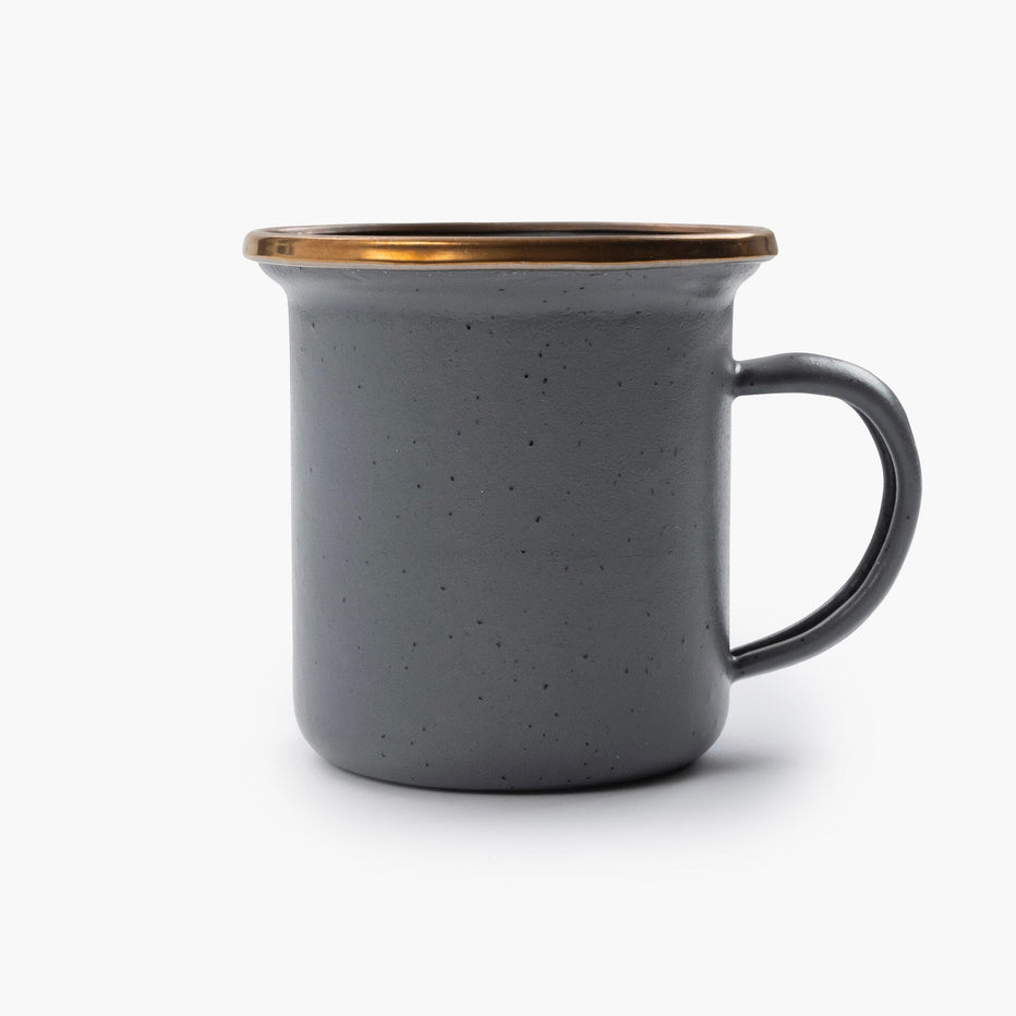 Enamel Espresso Cup Set | 5 oz Enamel Small Cup in Slate Gray – Barebones