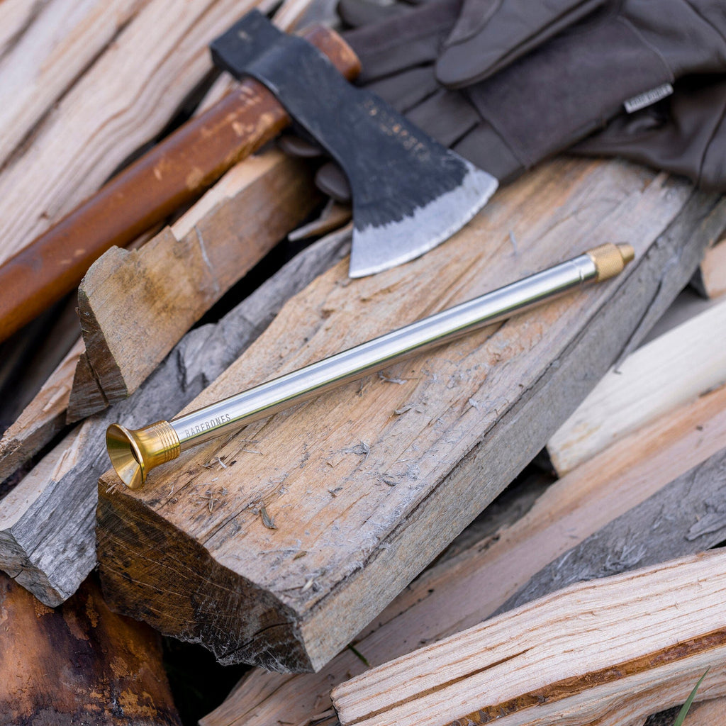 Barebones Telescoping Fire Blower | Brass Fire Blower