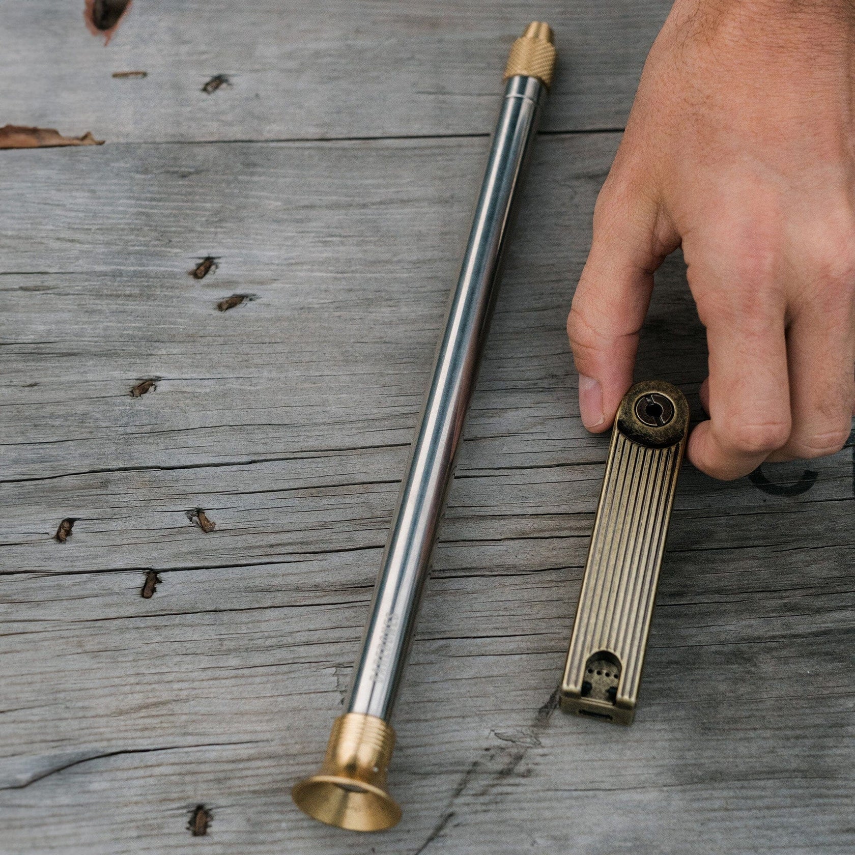 Electric Plasma Lighter, Brass Reusable Lighter – Barebones