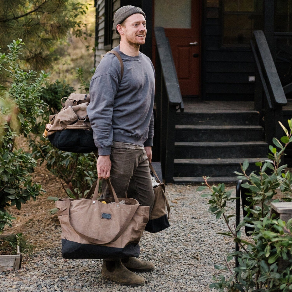 Barebones Waxed Canvas Giant Tote 2-Pack