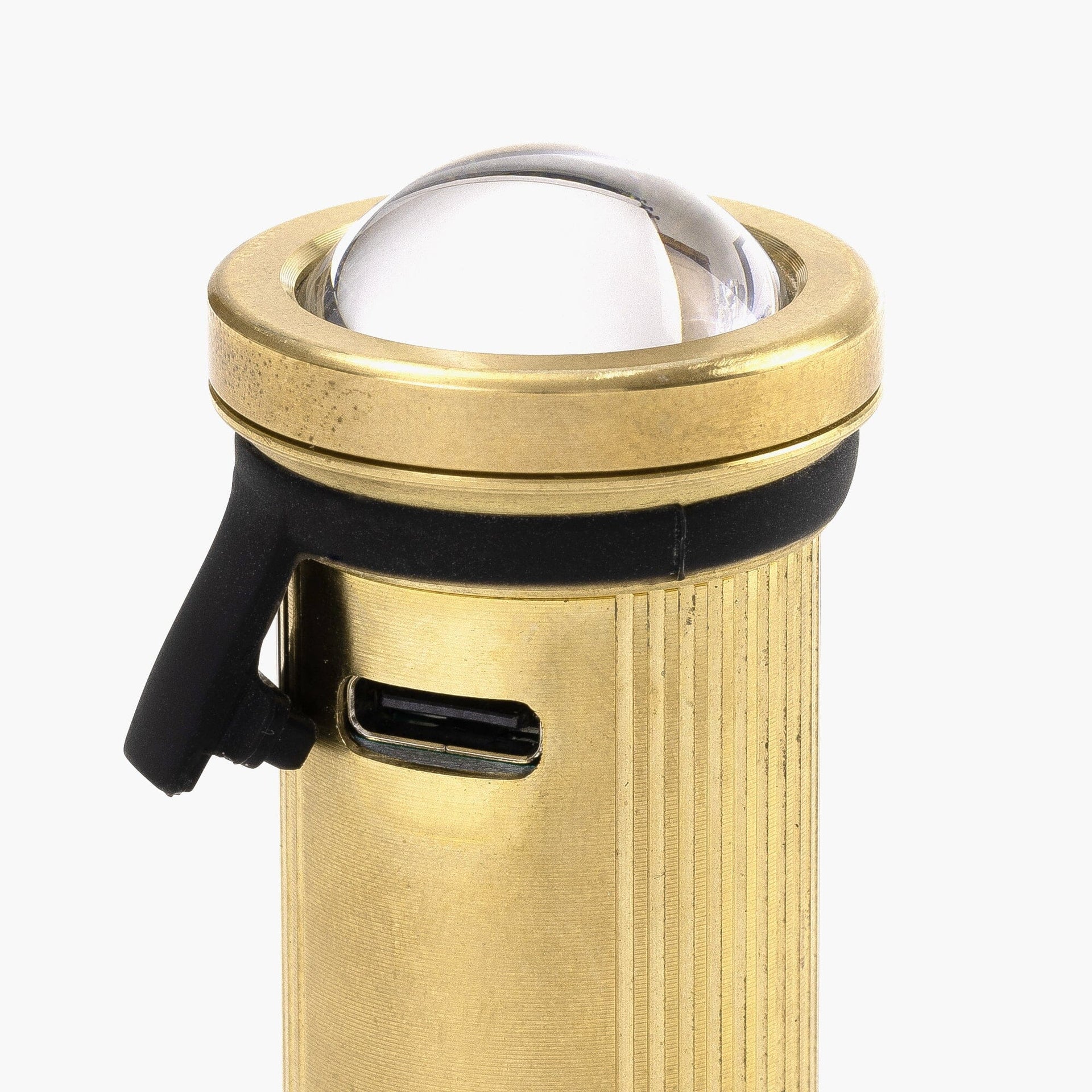 Barebones Brass & Aluminum Mini Flashlight
