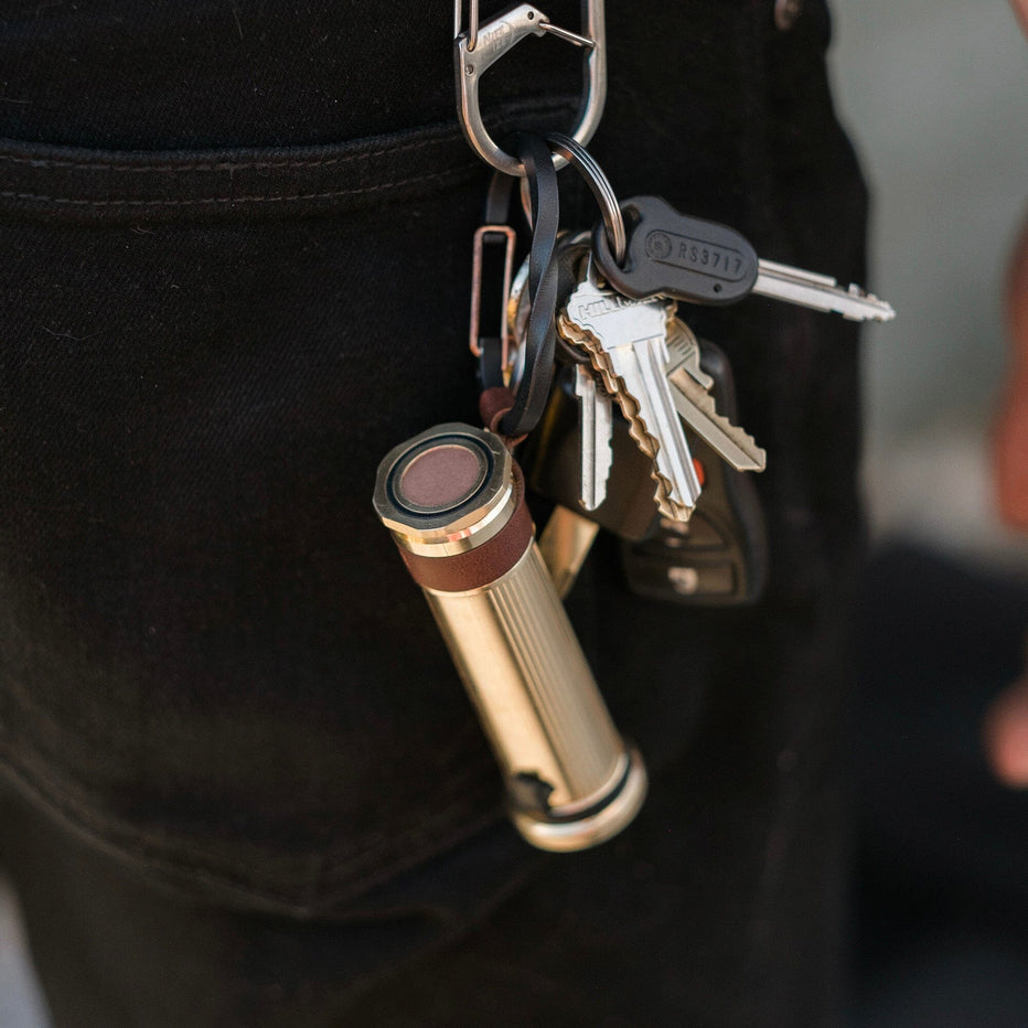 Barebones Brass & Aluminum Mini Flashlight