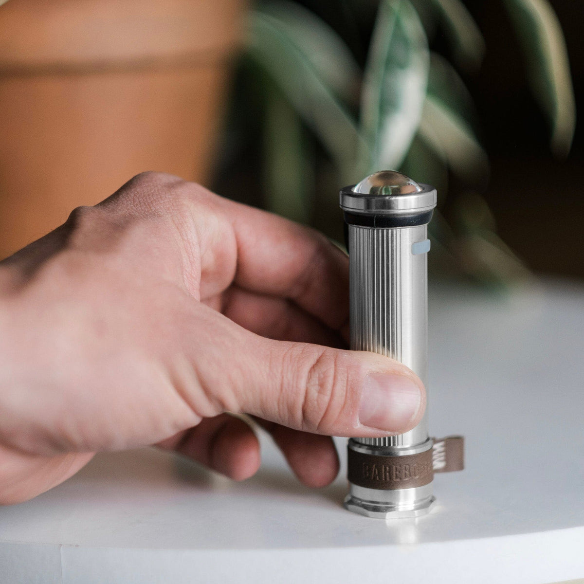 Barebones Brass & Aluminum Mini Flashlight