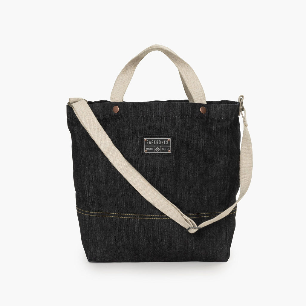 Barebones Waxed Denim Tote Bags | Oversized Tote