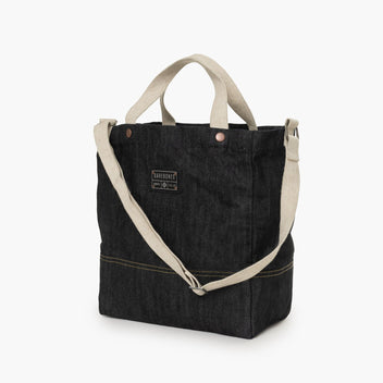 Barebones Waxed Denim Tote Bags | Oversized Tote