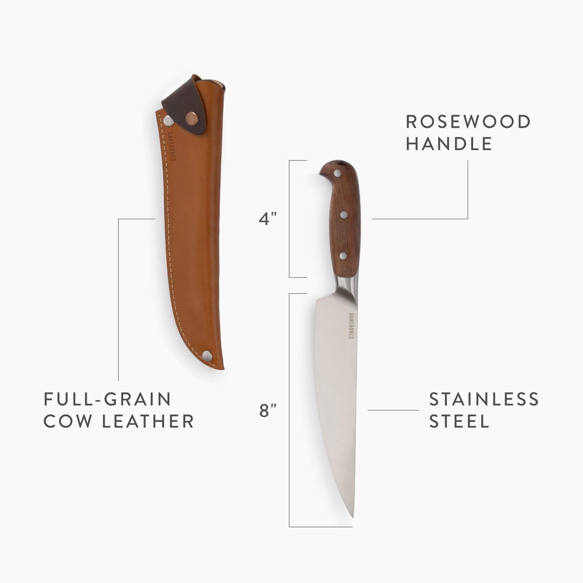Wilderness Chef Knife | Barebones | Cooking Knife