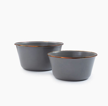 Barebones Enamel Mixing Bowl Set | Enamelware