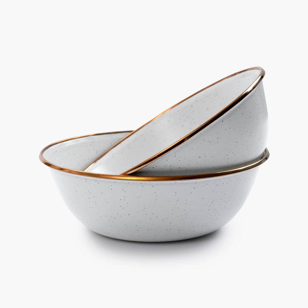 Enamelware Dining Collection - Eggshell Enamelware Dishes – Barebones
