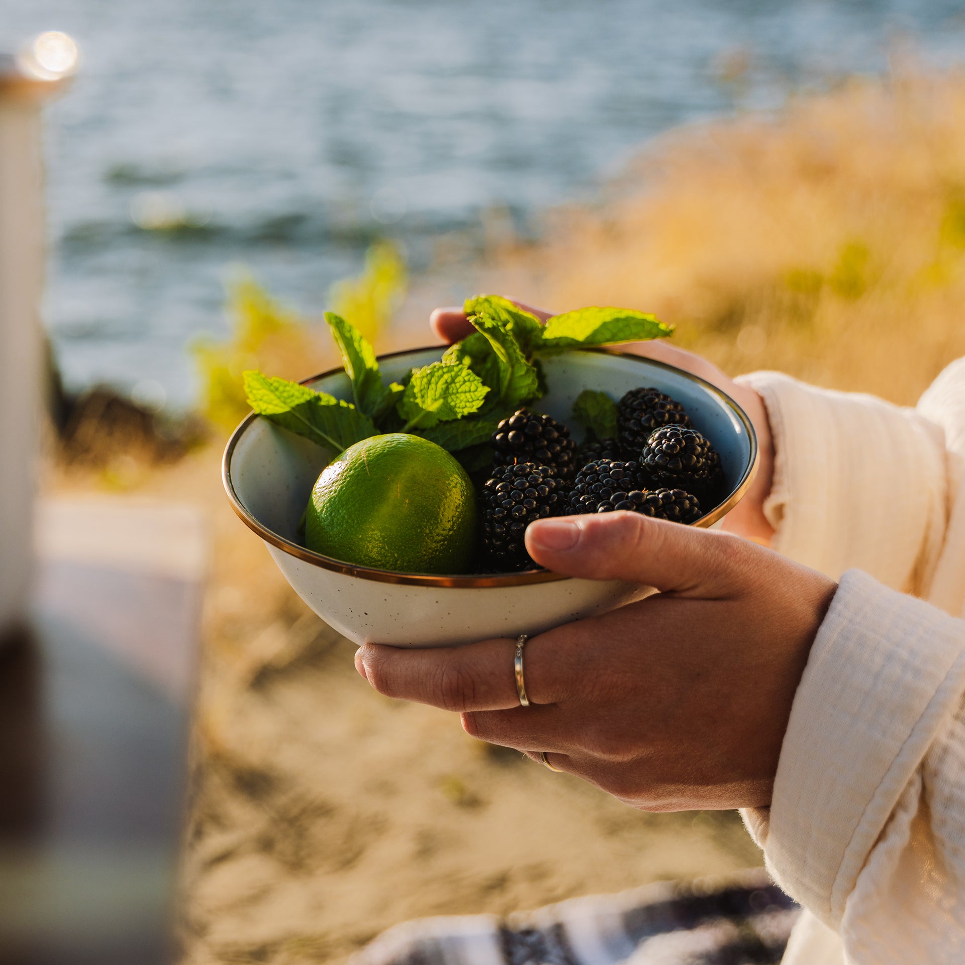 Enamelware Dining Collection - Eggshell Enamelware Dishes – Barebones