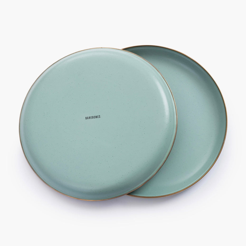 Barebones Enamelware Dining Collection - Mint Enamelware Dishes