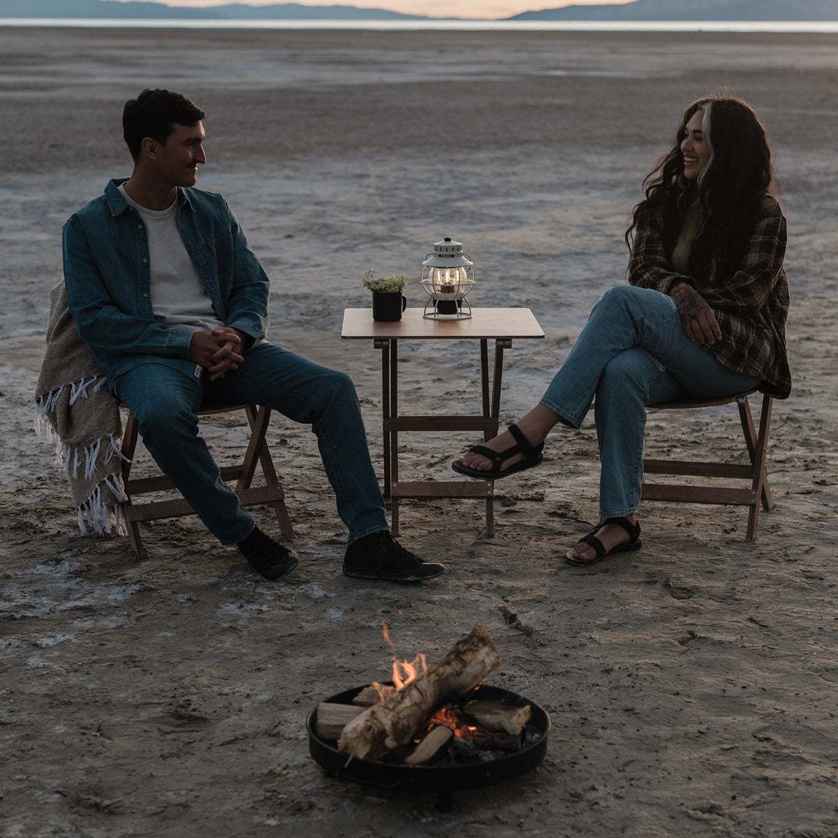 Barebones Ridgetop Wood Folding Table