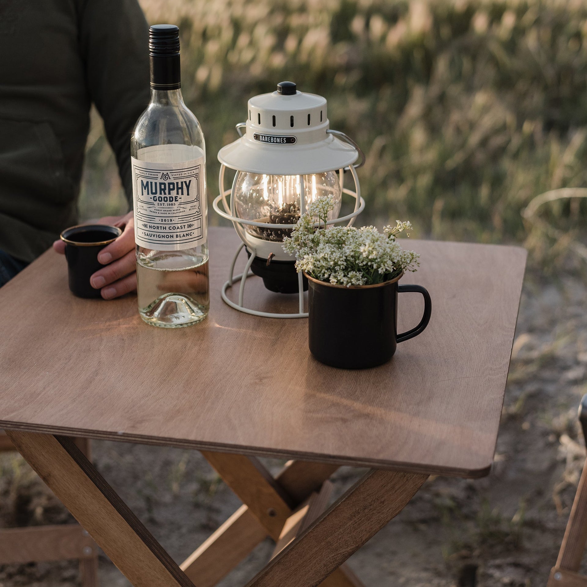 Barebones Ridgetop Wood Folding Table