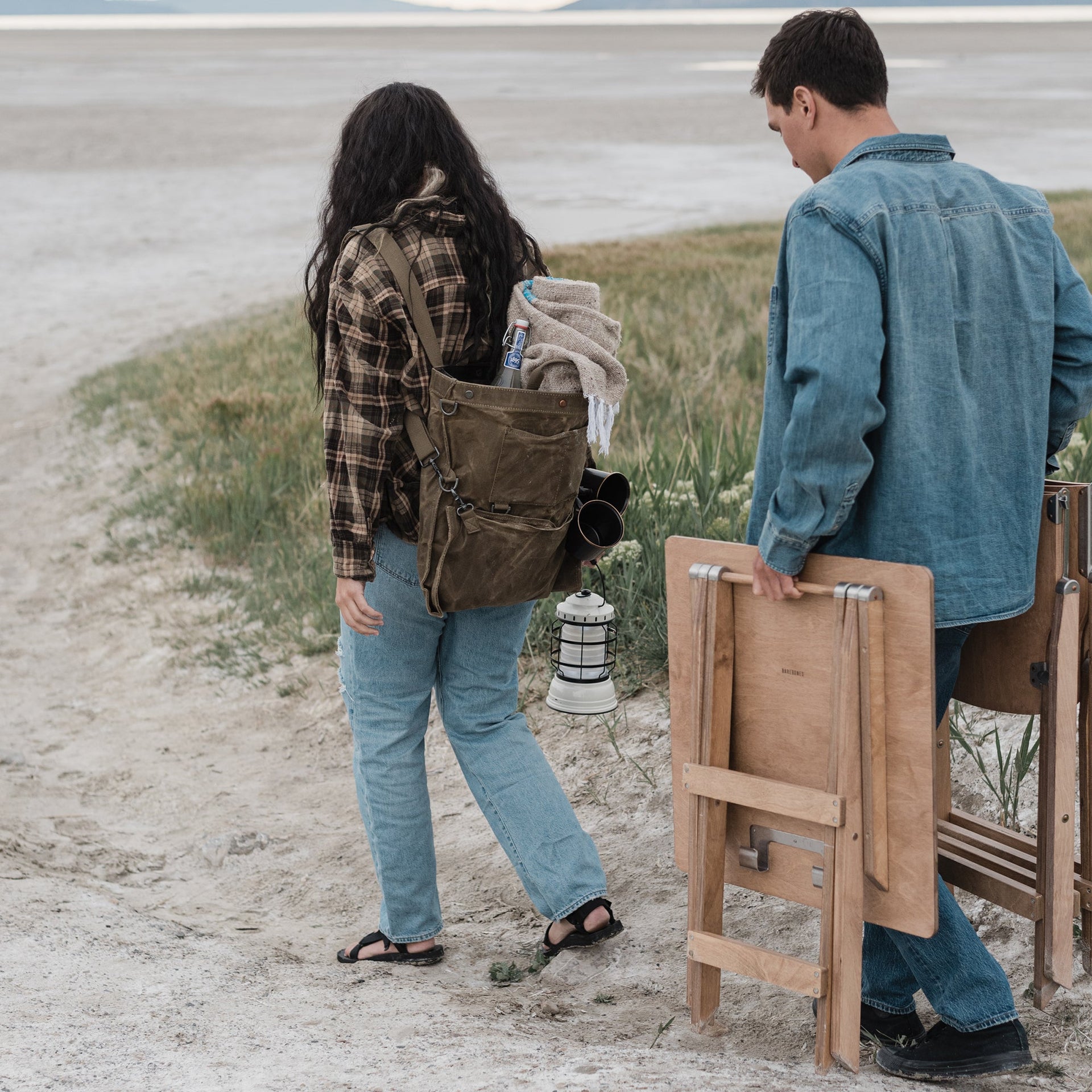 Barebones Ridgetop Wood Folding Table