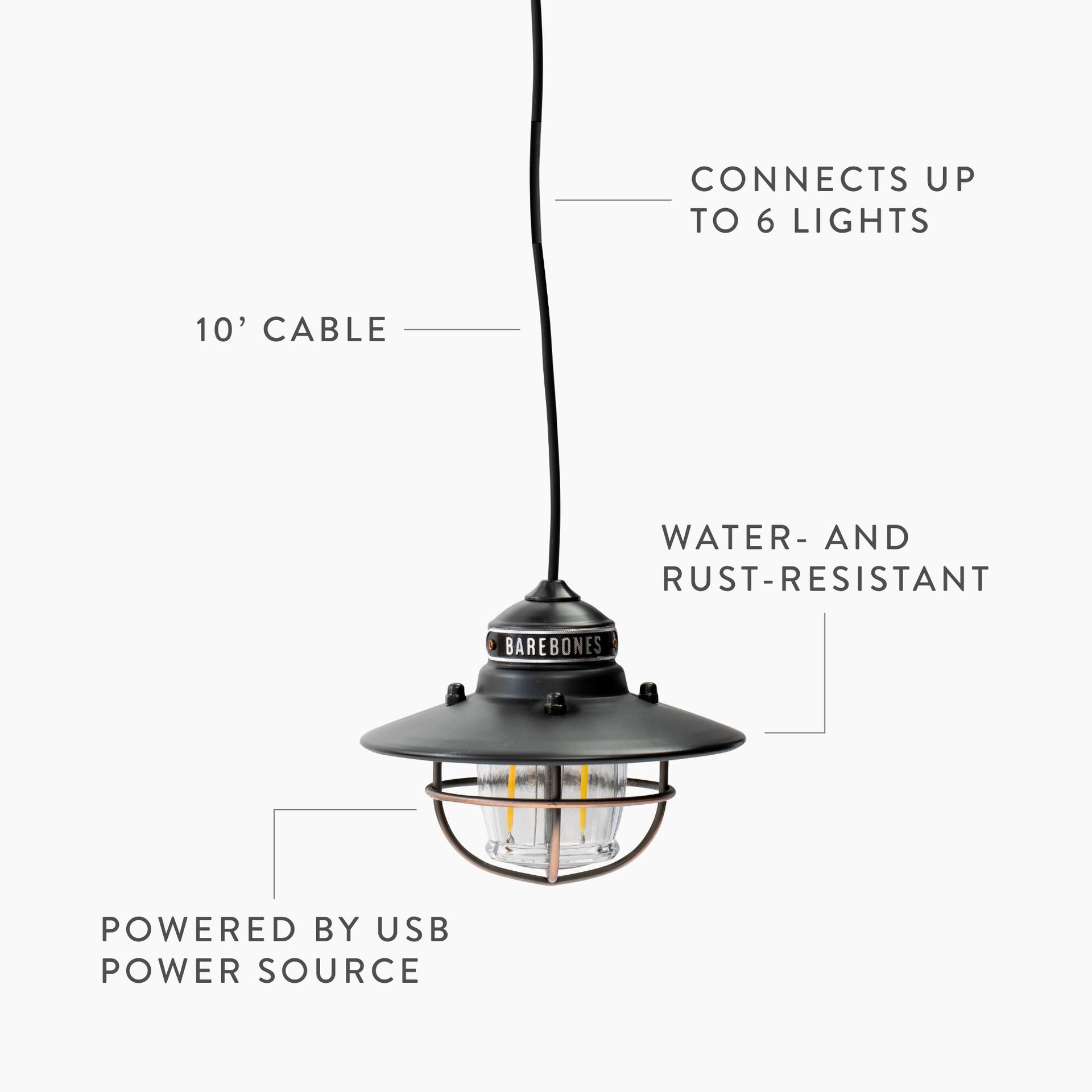 Barebones Edison Pendant Light
