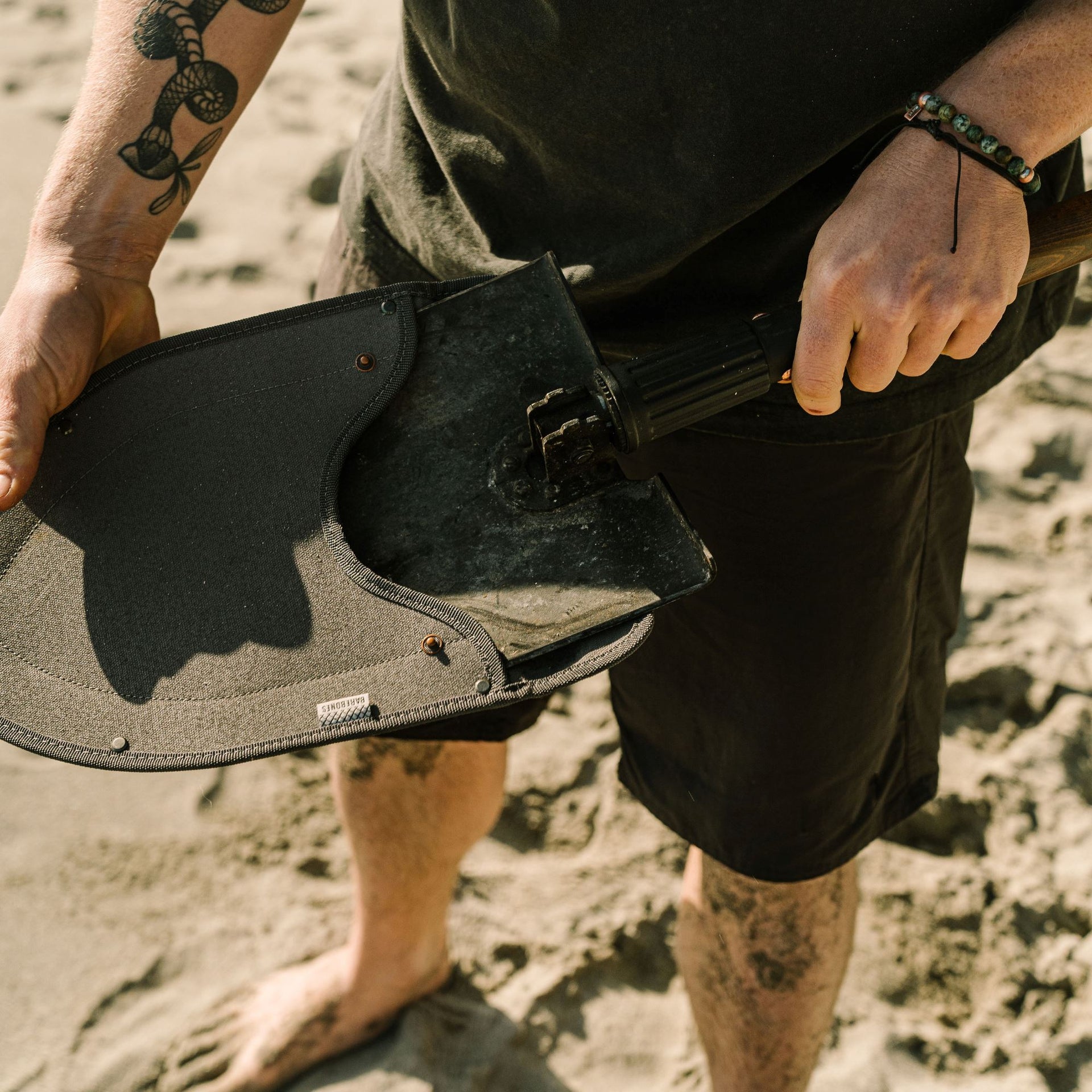 Barebones Folding Shovel - Collapsable For Compact Storage