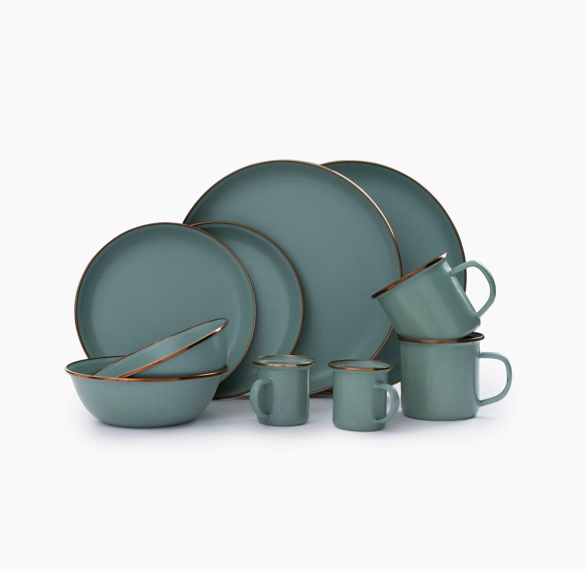 Enamelware Dining Collection - Mint Enamelware Dishes – Barebones