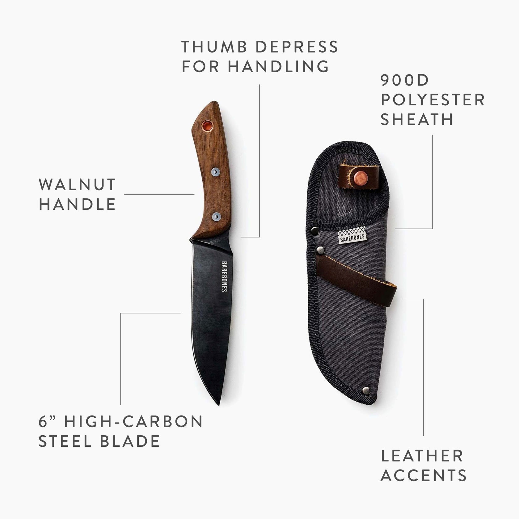 No. 6 Field Knife | Outdoorsman Knife | Barebones Living