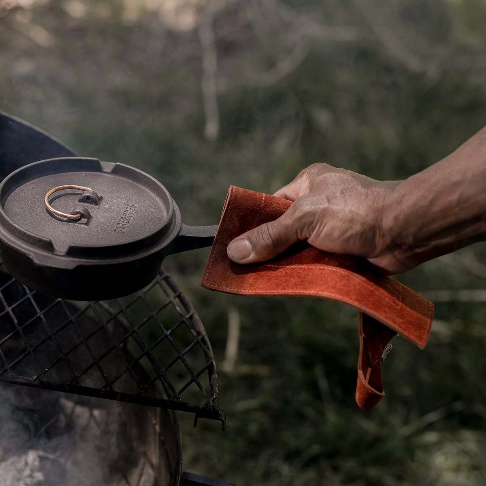 Suede Leather Hot Pad – Barebones