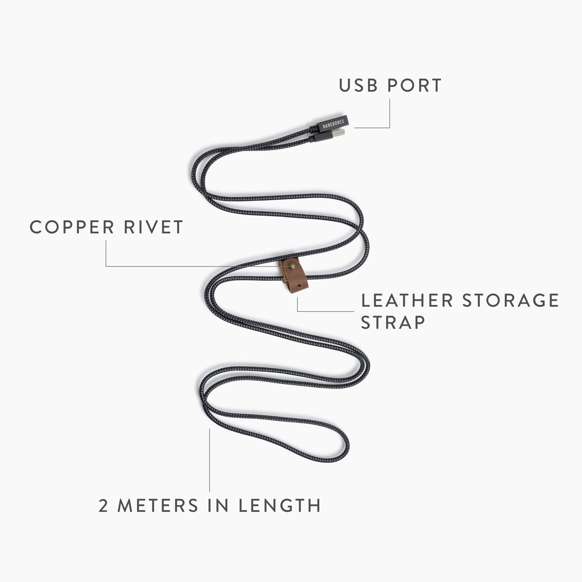 USB Extension Cord | Barebones | 2 Meters